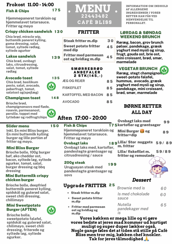 menu – Cafe Bliss